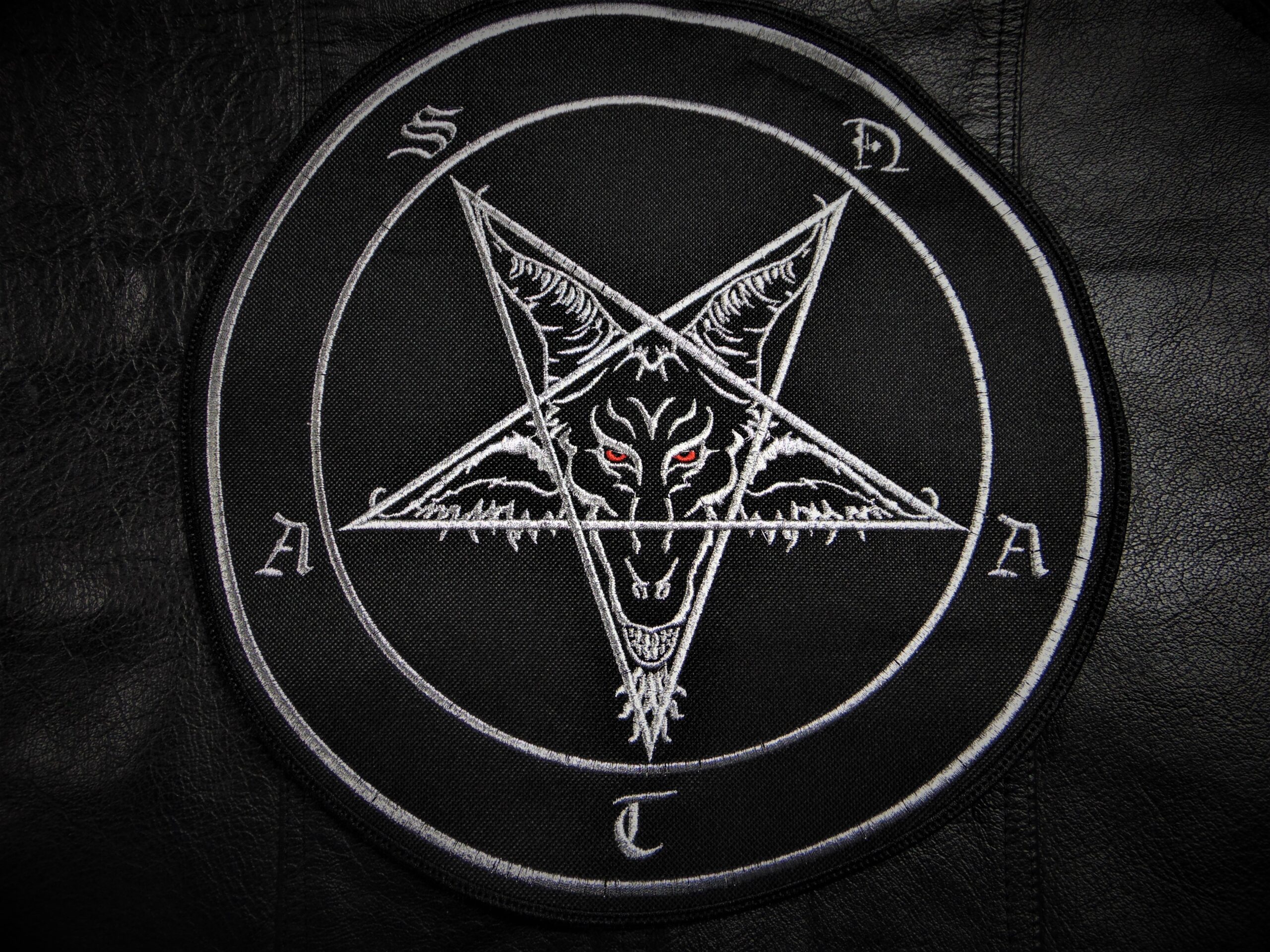 BAPHOMET SATAN Embroidered Backpatch (black metal) RACK019* - Metal ...