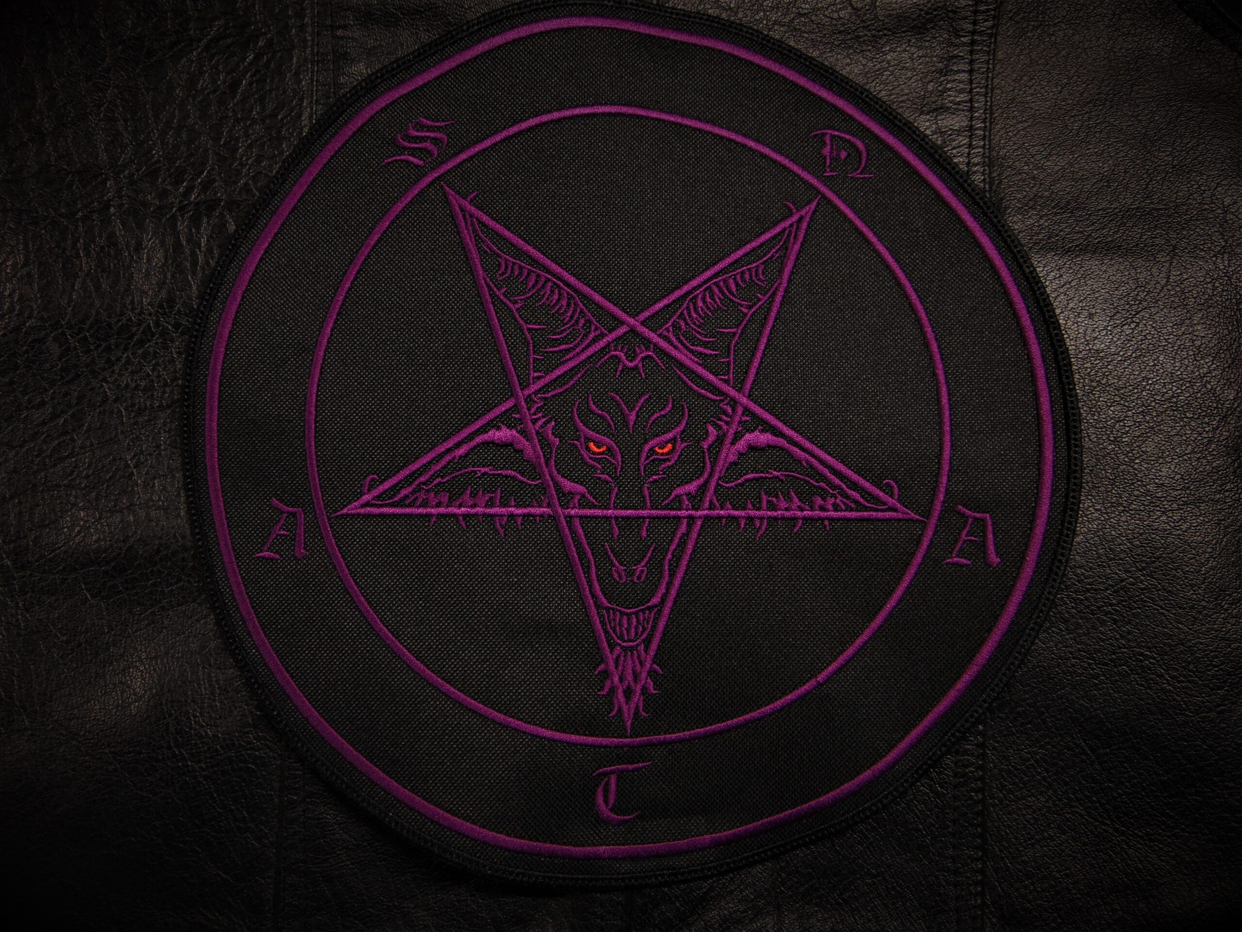 BAPHOMET SATAN Embroidered Backpatch (black metal) RACK025* - Metal Devastation