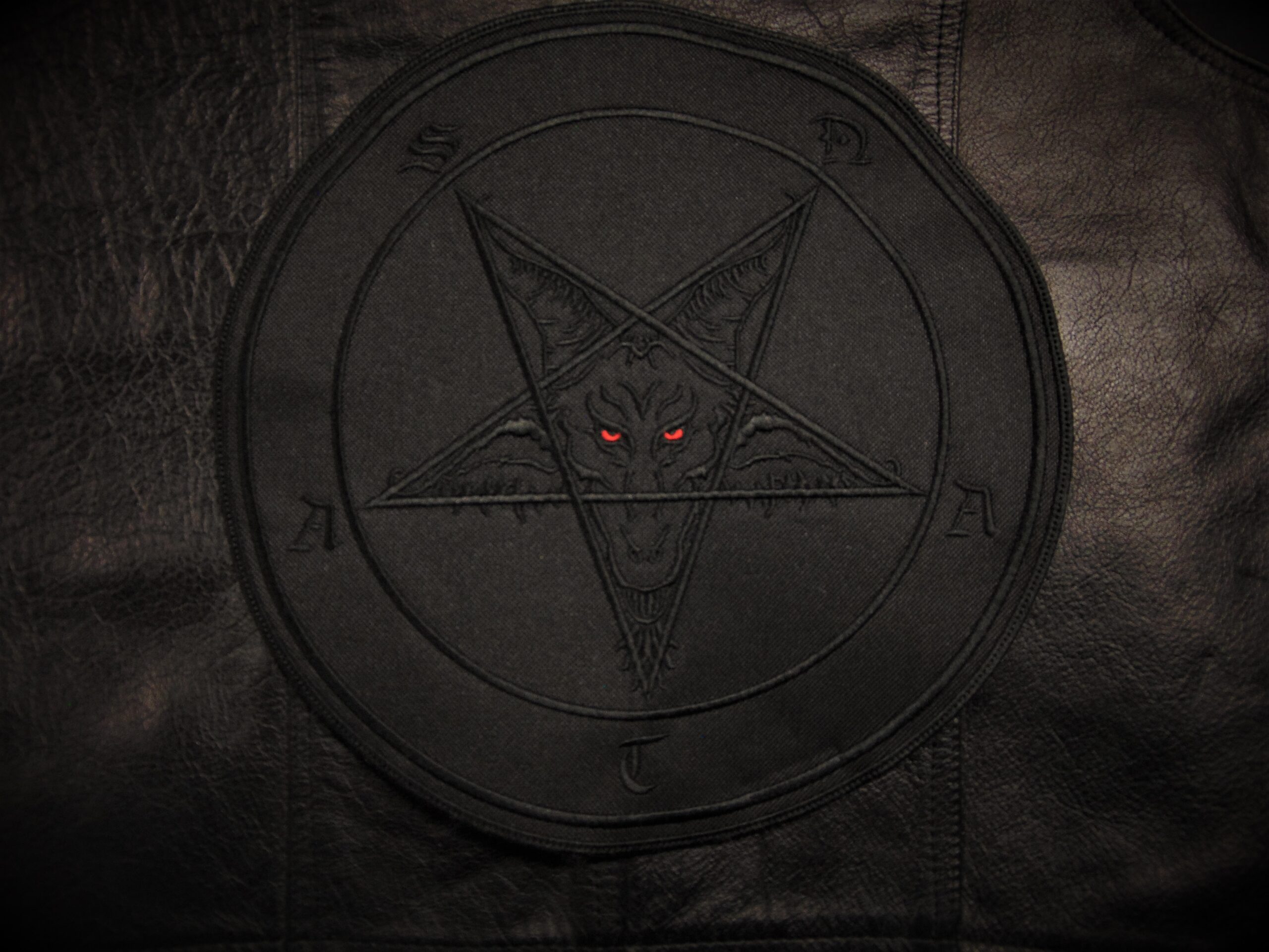 BAPHOMET SATAN Embroidered Backpatch (black metal) RACK026* - Metal ...
