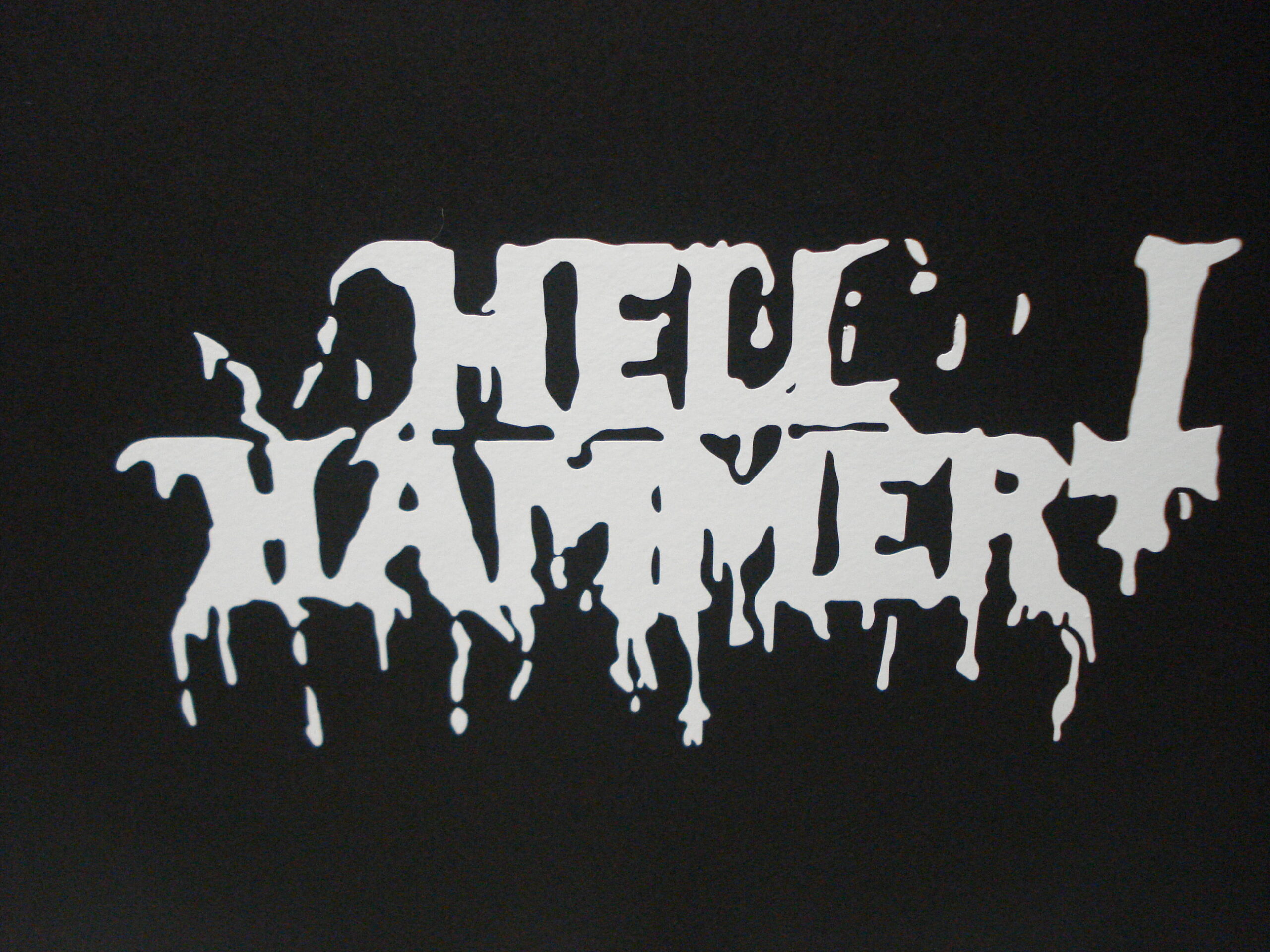HELLHAMMER Sticker / Decal (black metal). 073 - Metal Devastation