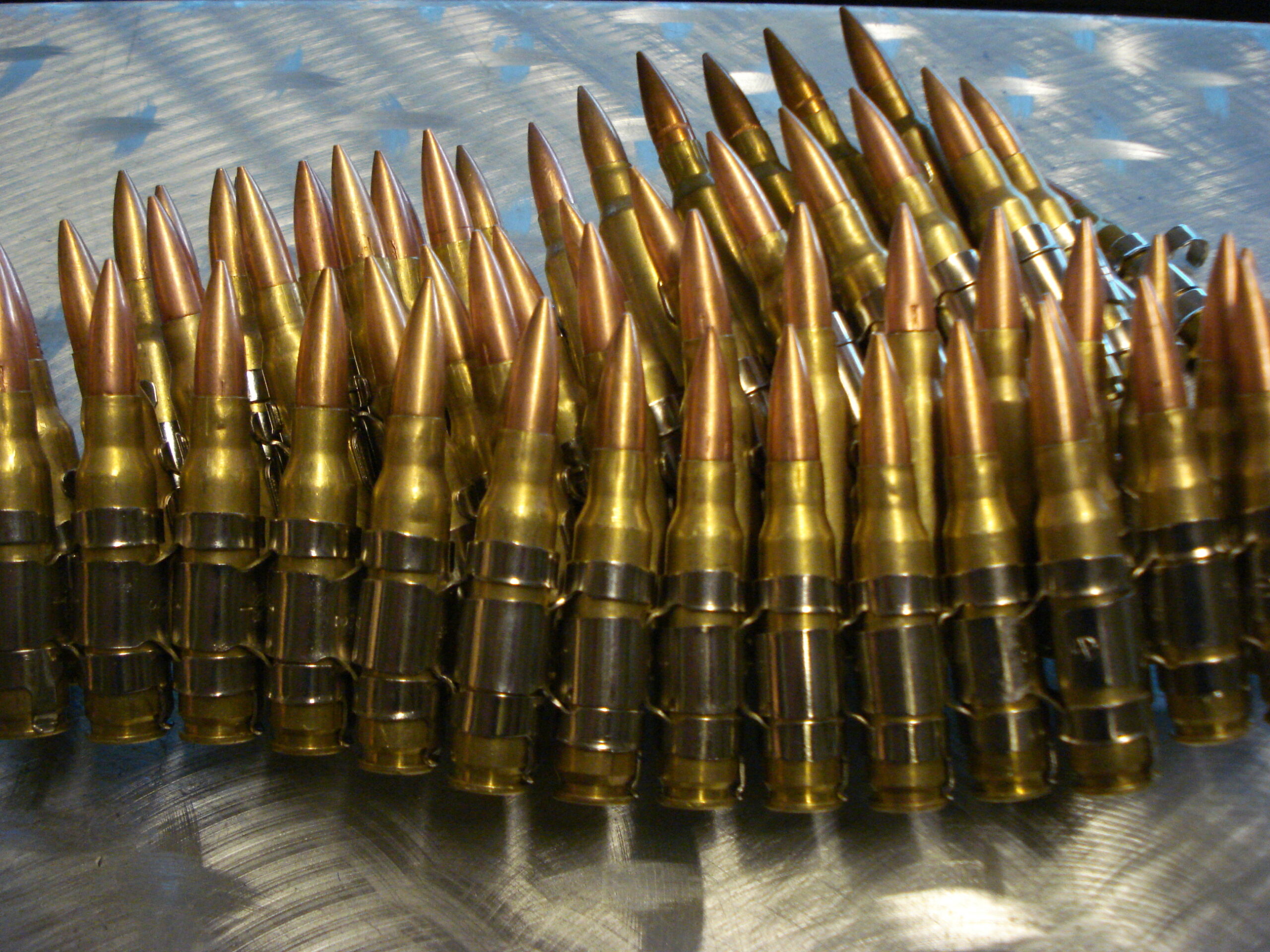 M60 Bullet Belt - Full Brass Nickle Link (BRUTAL METAL) 007 - Metal ...