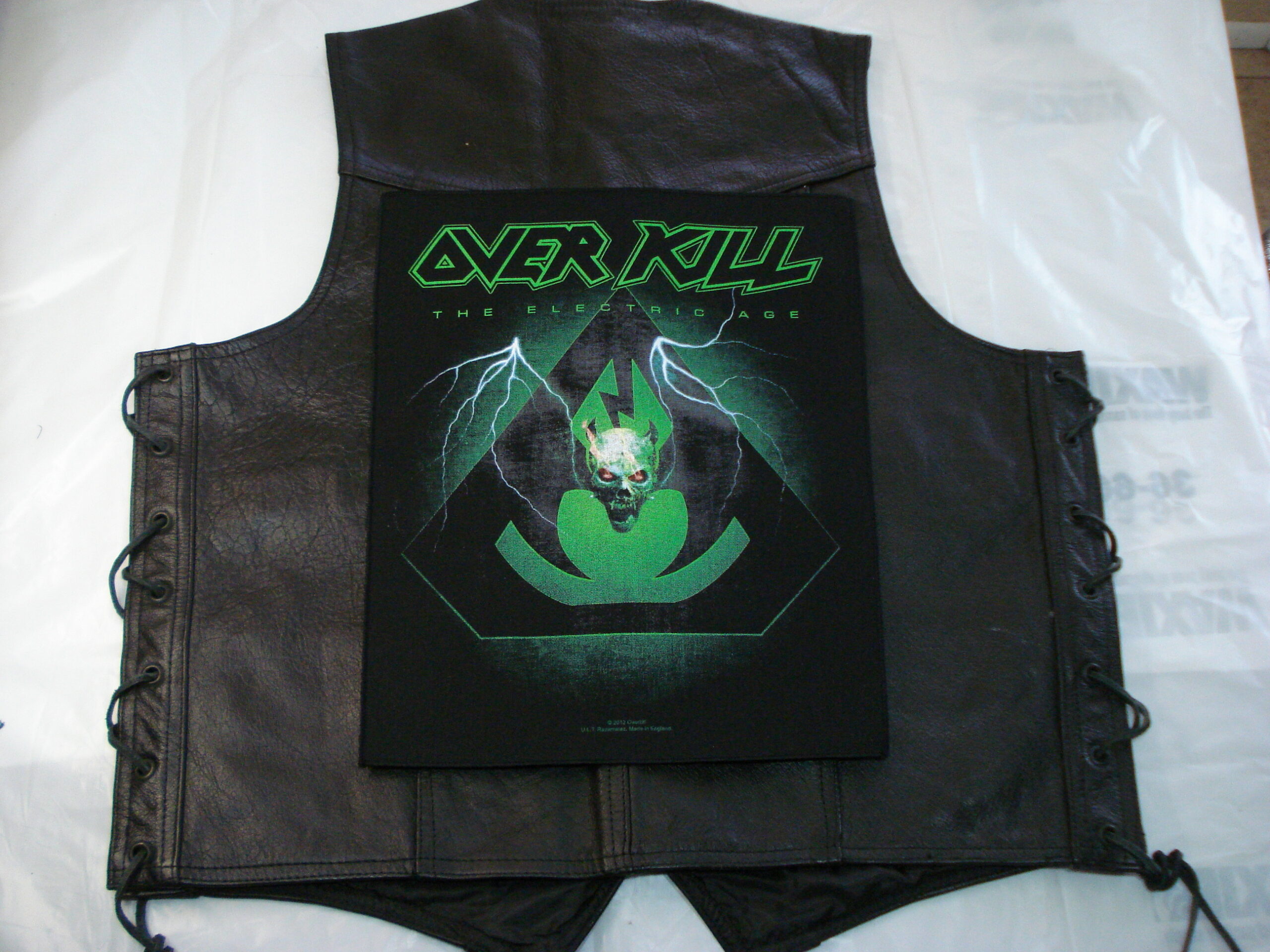 OVERKILL The Electric Age Official Screen/Print Backpatch (thrash metal ...