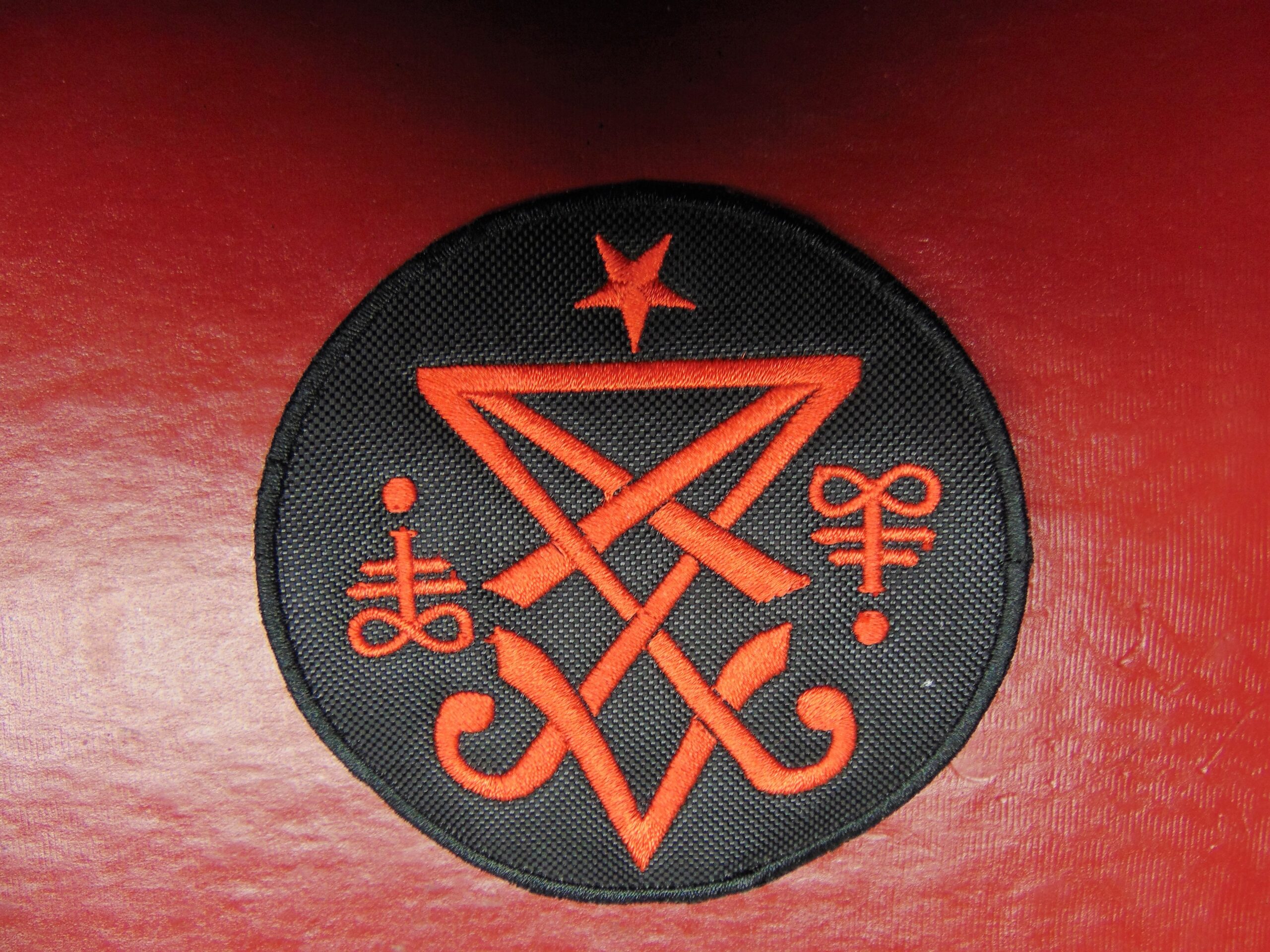 SULPHUR & SIGIL OF LUCIFER Embroidered Patch (black metal) 2898 - Metal ...