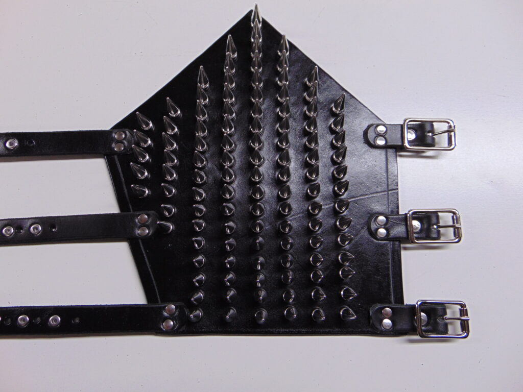 LEATHER SPIKED ARMBAND.BLACKMETAL.IMMORTAL.WATAIN.ABSU