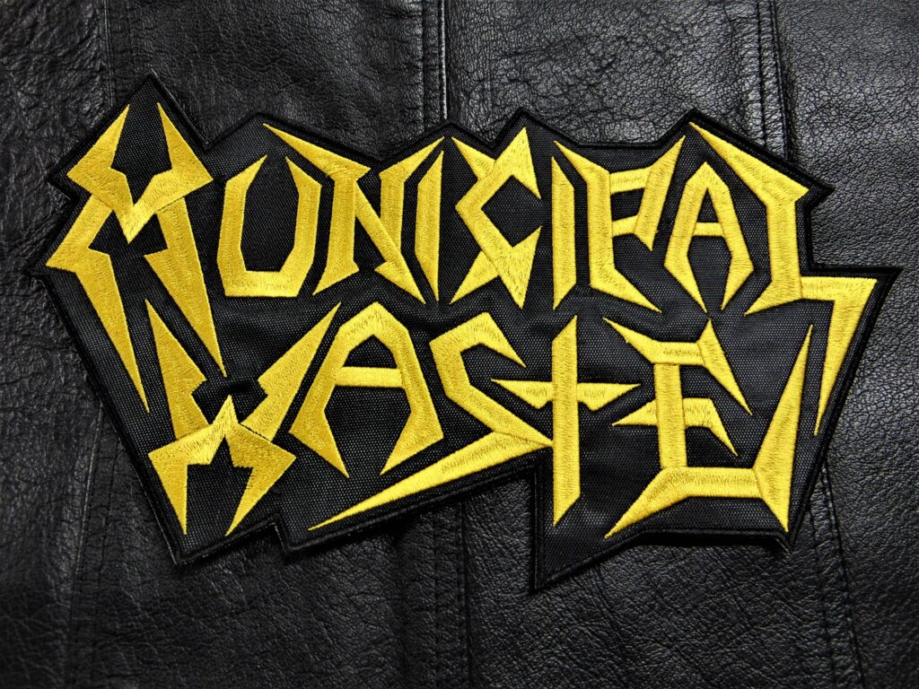 MUNICIPAL WASTE... Embroidered Backpatch (crossover) U.S.A 644 - Metal ...