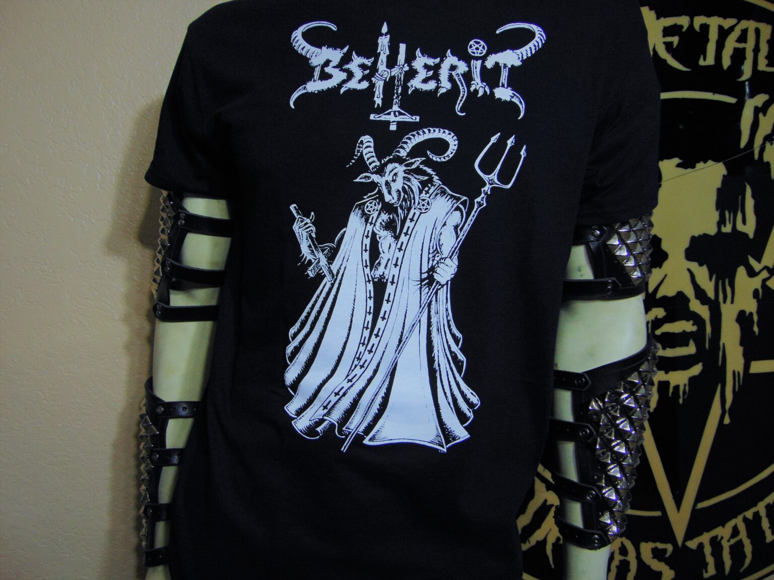 BEHERIT Logo T-Shirt (black metal) 1