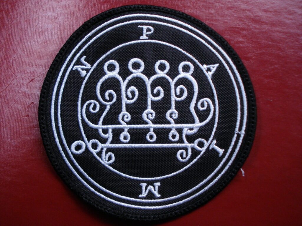 PAIMON... DEMON SIGIL Embroidered Patch (black metal) D005* - Metal ...