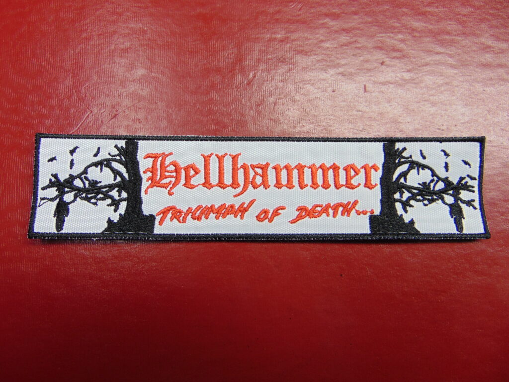 HELLHAMMER Embroidered Patch (epic black) Switzerland 3529 - Metal ...