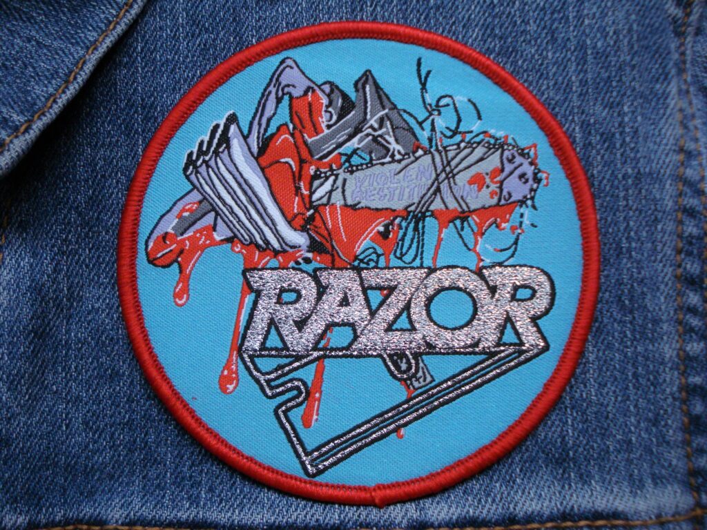 RAZOR... Woven Patch (thrash metal) Canada (294) - Metal Devastation