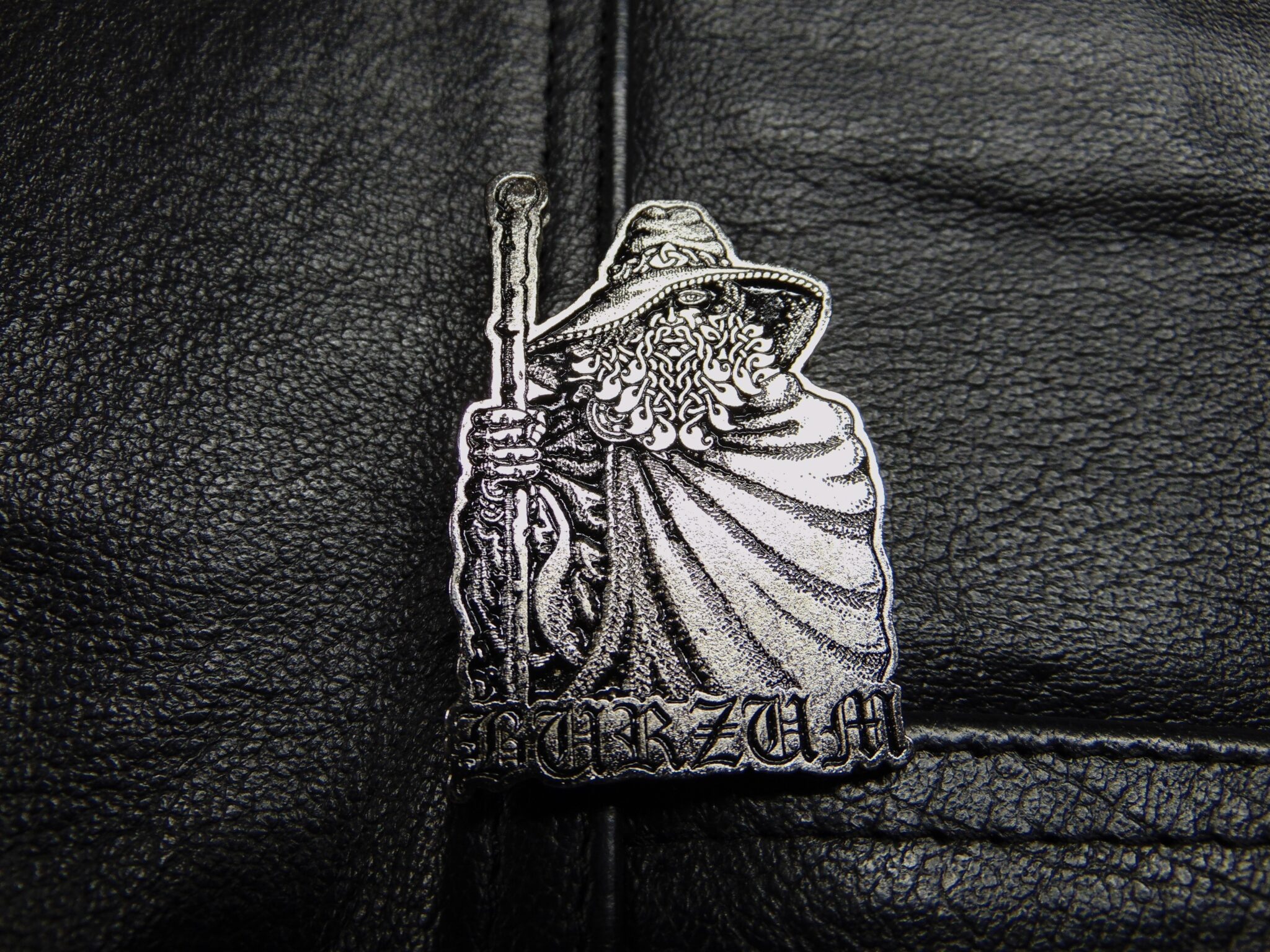 BURZUM... Metal Pin / Badge (black metal) Norway 593 - Metal Devastation