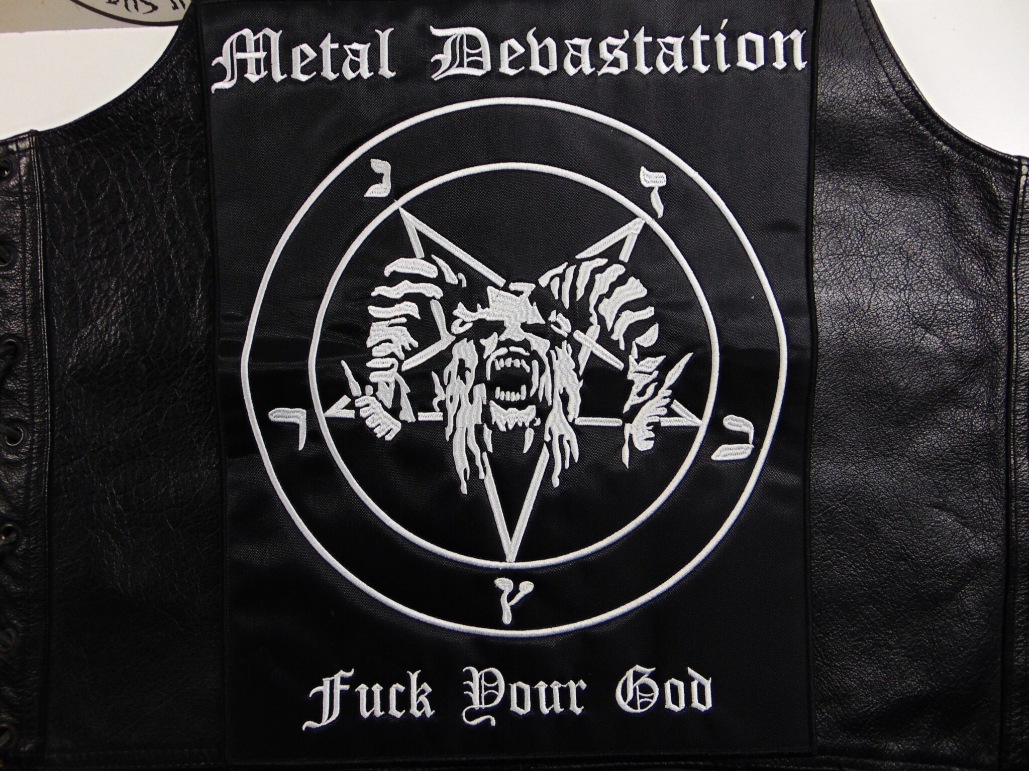 METAL DEVASTATION Embroidered Backpatch (store logo) 001