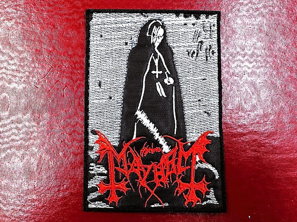 MAYHEM... Embroidered Patch (black metal) Norway 845 - Metal Devastation