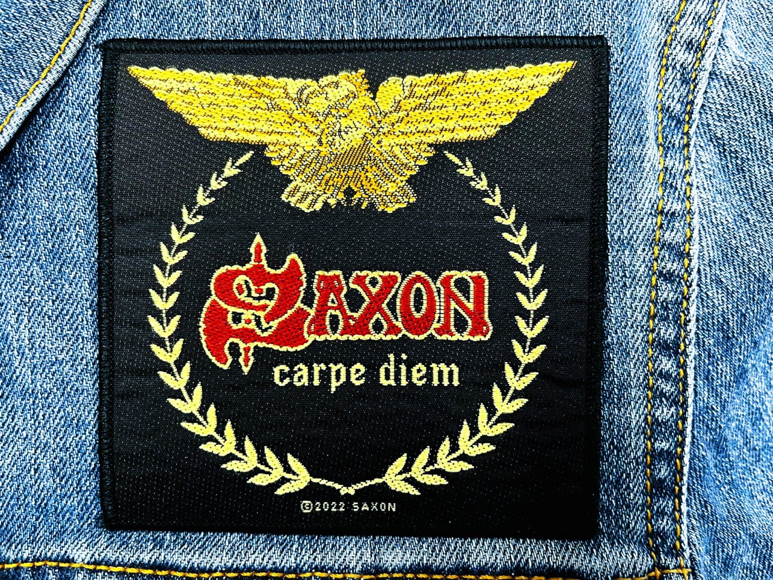 SAXON... Official Woven Patch (nwobhm) U.K (4170) - Metal Devastation